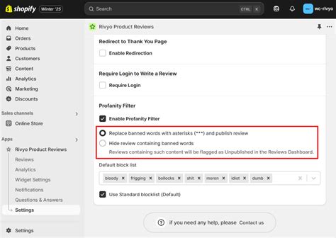 Profanity Filter Webcontrive