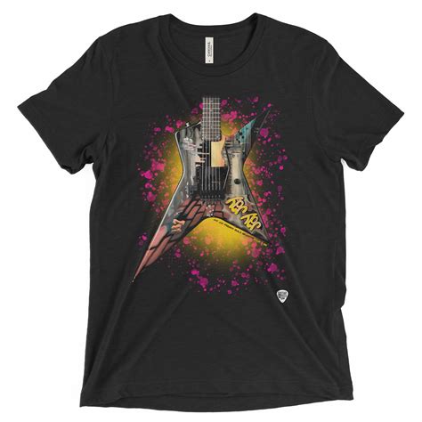 Jay Jay French “graffiti” Guild Star 88 Tee Guitar Nut Tees