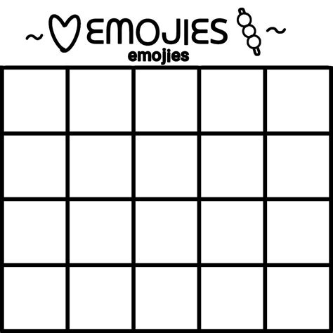Printable Emojes Calendar For Drawing Ideas
