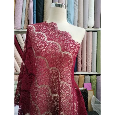 Jual Kain BRUKAT RENDA Pinggiran LACE Triming NON GLITTER Murah Grade A Cocok Untuk Gaun