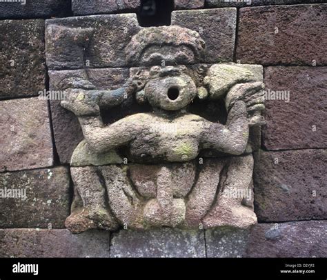 Indonesia Central Java Gunung Lavu Candi Sukuh Stone Sculpture With Fertility Symbolizm
