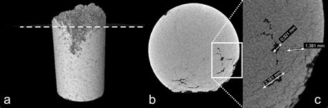 2 Microfractures In The Thassos Marble Visualized By Microct A Line Download Scientific