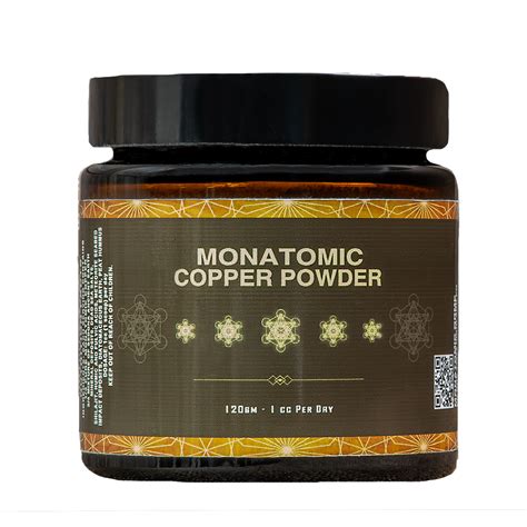 Monatomic Copper Powder For Energy And Wellness