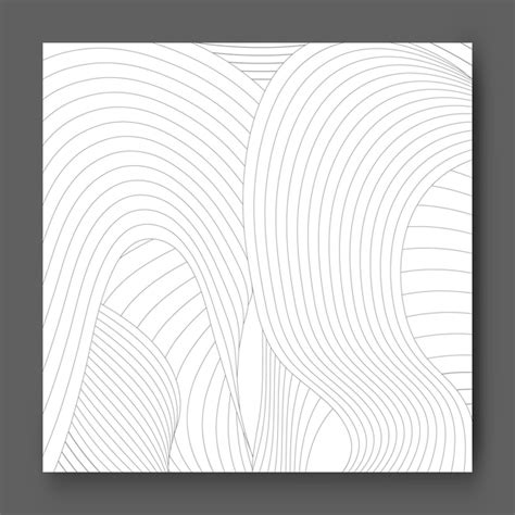 Premium Vector Abstract Background Of Wavy Lines Background Of Smooth Parallel Lines A