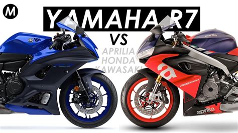 New Yamaha R Vs Aprilia Rs Honda Cbr R Kawasaki Ninja Specs Battle Youtube