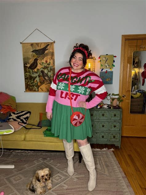 Plus Size Ugly Christmas Sweater Outfit