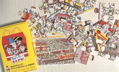 マクドナルド ハッピーセット「ウォーリーをさがせ 」第二弾パズルは『駅のホーム』『街』『ピエロの街』、週末特典に“かくれんぼシール” 食品