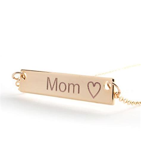 Customizable Name Bar Necklace Personalized T