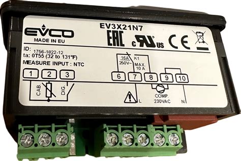 Digital Controller Evco Ev3x21n7 230v 16a For Normal India Ubuy