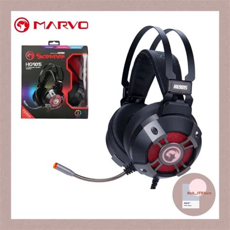 หฟงเกมมง Marvo HG9015 7 1 Surround Gaming Headset ของแท มประกน