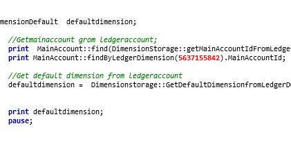 Vimal Axapta How To Convert Ledger Dimension Into Default Dimension