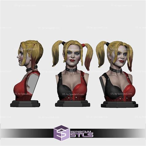 Harley Quinn Comic Bust Ready To 3d Print Specialstl
