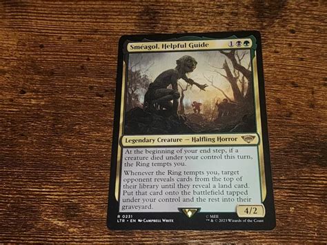 Free Magic The Gathering Mtg Smeagol Helpful Guide Rare Lord Of The