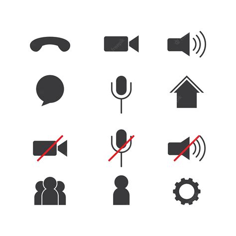 Premium Vector Communication Button Icon
