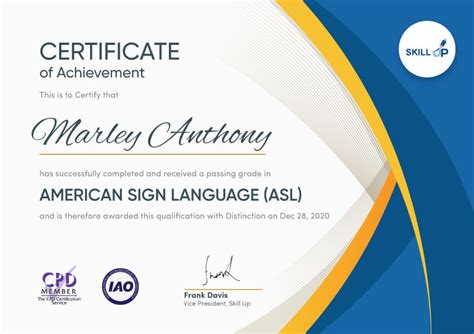 Order Your Certificate ~ Skill Up