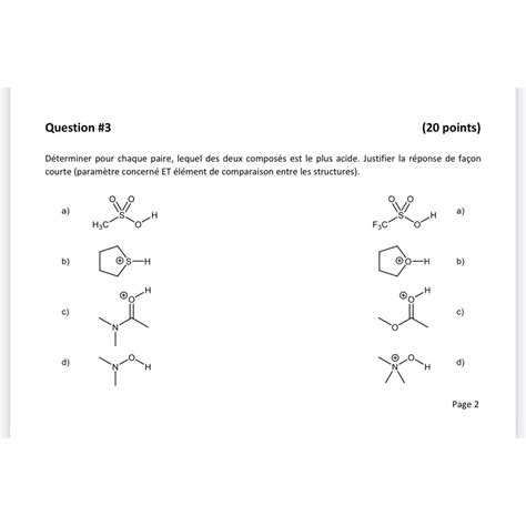 Question 3 20 points Déterminer pour chaque paire Chegg