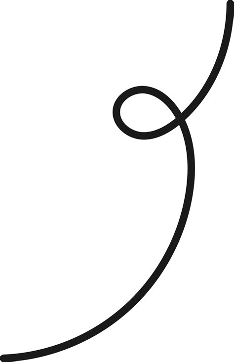 Hand Drawn Curved Line Shape Curved Line Icon 21999238 PNG