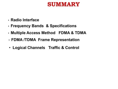 Gsm Frame Structure Pptx