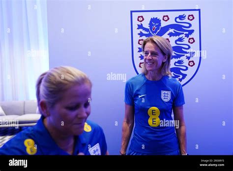 Anja Van Ginhoven England Womens General Manager During A Tour Of