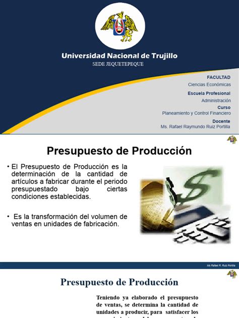Presupuesto De Produccion Descargar Gratis Pdf Presupuesto Economias