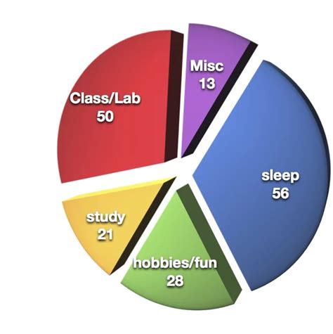 Setting Goals Part Iv Time Pie Chart Prioritizing — Deppmann Lab