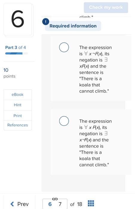 Solved Required Information Express Each Of These Statements