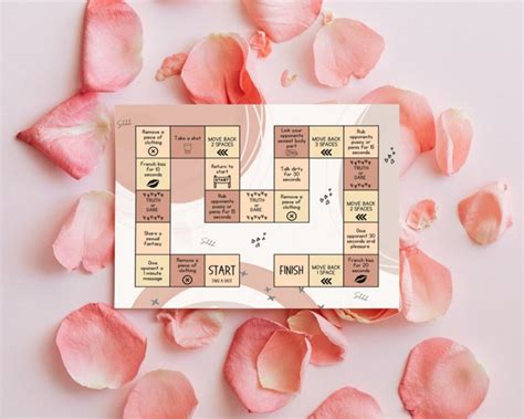 Intimacy Foreplay Board Game For Adult Couples Printable Date Night