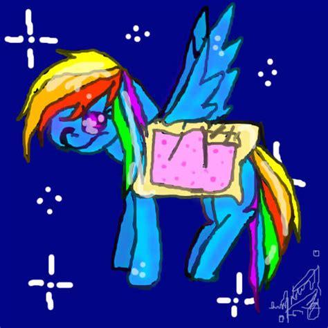 Nyan Cat Rainbow Dash By Xradioactive Frizzx On Deviantart