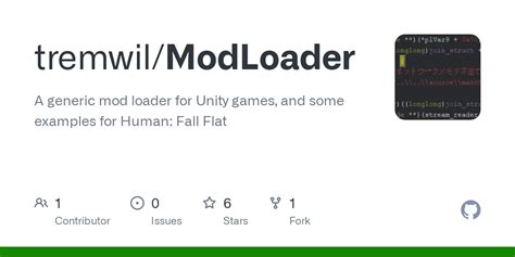 Github Tremwil Modloader A Generic Mod Loader For Unity Games And Some Examples For Human