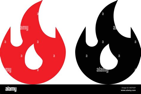 Fire Flat Icon Vector Icon Flat Style Stock Vector Image And Art Alamy