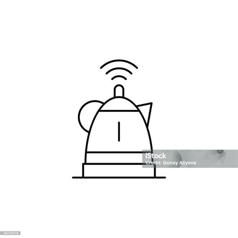 智慧水壺圖示移動概念和 Web 應用程式的技術元素圖示細線智慧水壺圖示可用於網路和手機向量圖形及更多互聯網圖片 互聯網 人造物件 住宅