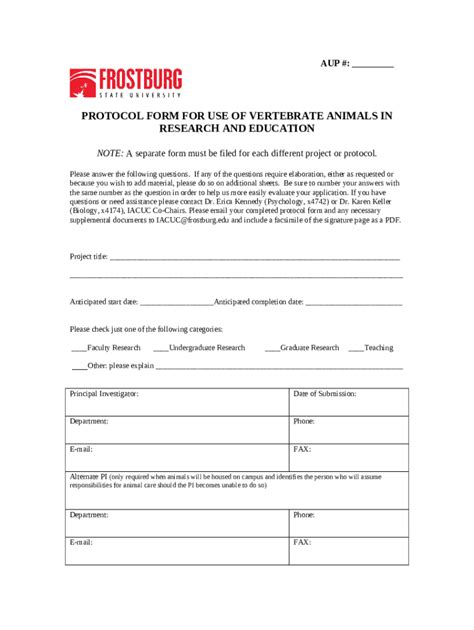 Iacuc Application S Doc Template Pdffiller