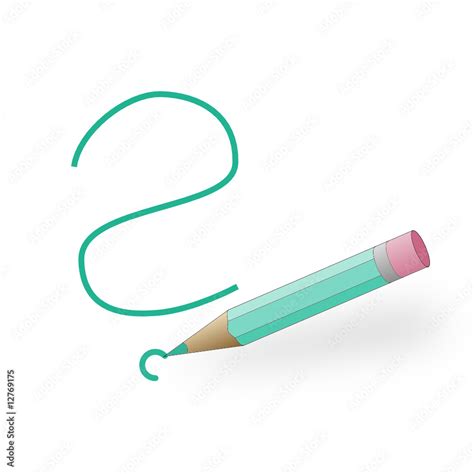 Drawing A Question Mark Stock Vector Adobe Stock