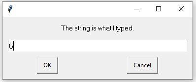 Input Pop Up Window