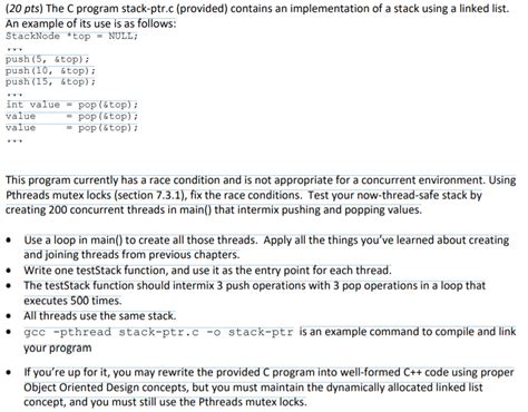 write a program given the following instructions and