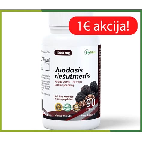 Juodasis Riešutmedis 1000 Nemokamas Siuntimas Biofitus