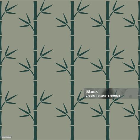 Bamboo Tree Repeat Pattern Stock Illustration Download Image Now