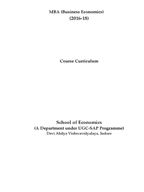 Mba Be 2016 2018 Update Pdf Pdf Correlation And Dependence