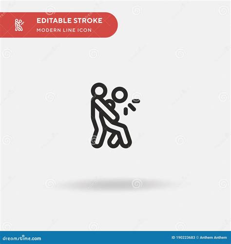 Abdominal Thrusts Simple Vector Icon Illustration Symbol Design