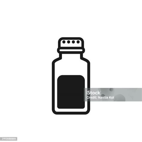 종이 통 유리 병 아이콘입니다 식품 조미료 요리 재료 주방 용품 웹 픽토그램 흰색 배경에 고립 된 벡터 일러스트 레이 션 가루로 빻은에 대한 스톡 벡터 아트 및 기타 이미지