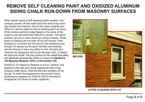 Oxidation Running Down On Brick Stainssurfaces Pressure Washing