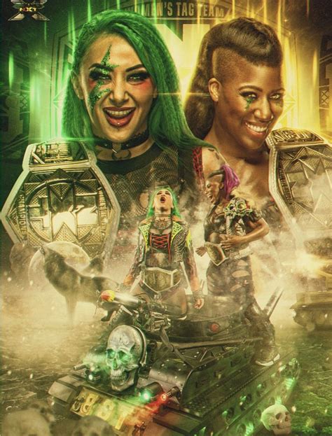 Former Woman Tag Team Champion Shotzi Blackheart And Ember Moon Female