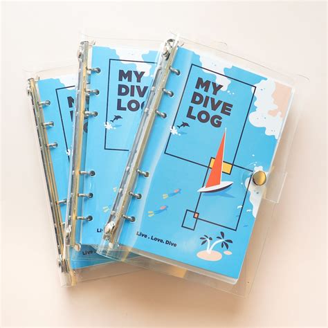 new my dive log handmade pvc dive log scuba diving logbook a6 size