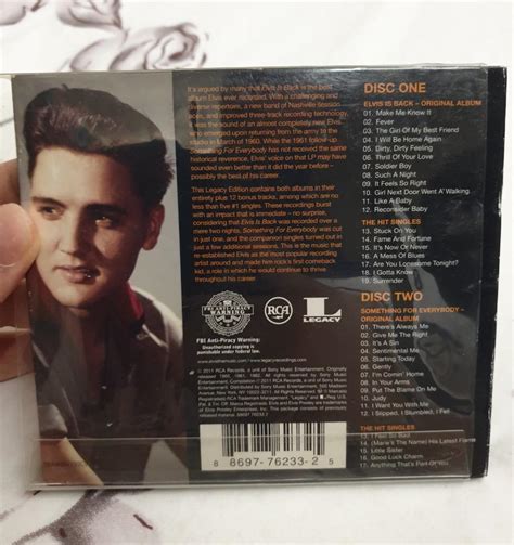 Elvis Is Back Elvis Presley Legacy Edition 2 Cds Hobbies