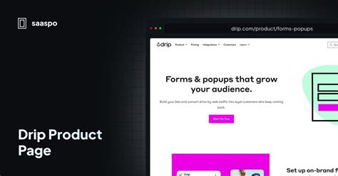 Saaspo Drip Product Page