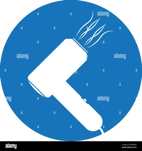 Grey Hair Dryer Icon Isolated On White Background Hairdryer Sign Hair