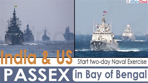 India And Us Navies Conduct ‘passex In Bay Of Bengal