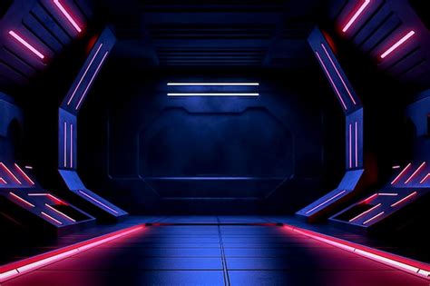 Premium Ai Image A Cyberspace Inspired Tunnel In The Future Ai Generated