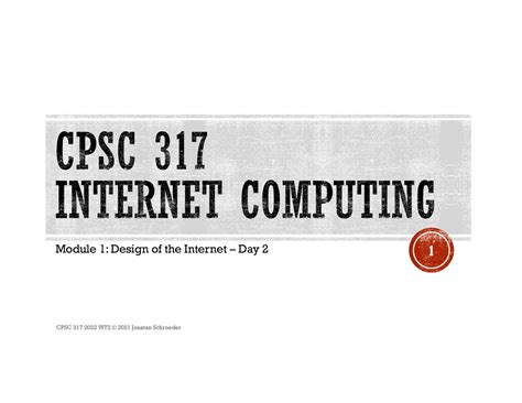 CS317 M01 Design L02 Lecture Note For Module1 Module 1 Design Of