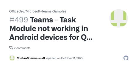 Teams Task Module Not Working In Android Devices For Qr Code